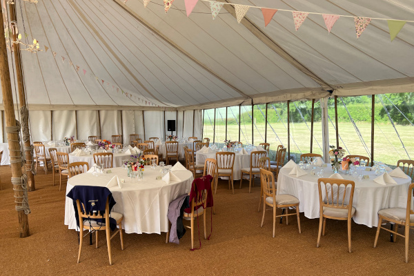 Traditional Wedding Marquee Case Study - Burgoynes Marquees